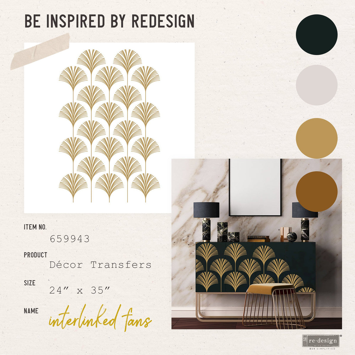 Interlinked Fans - Decor Transfer - Redesign with Prima – This Girls ...