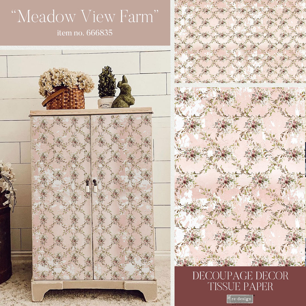 Meadow View Farm - Decoupage Tissue Paper - Redesign with Prima – This ...