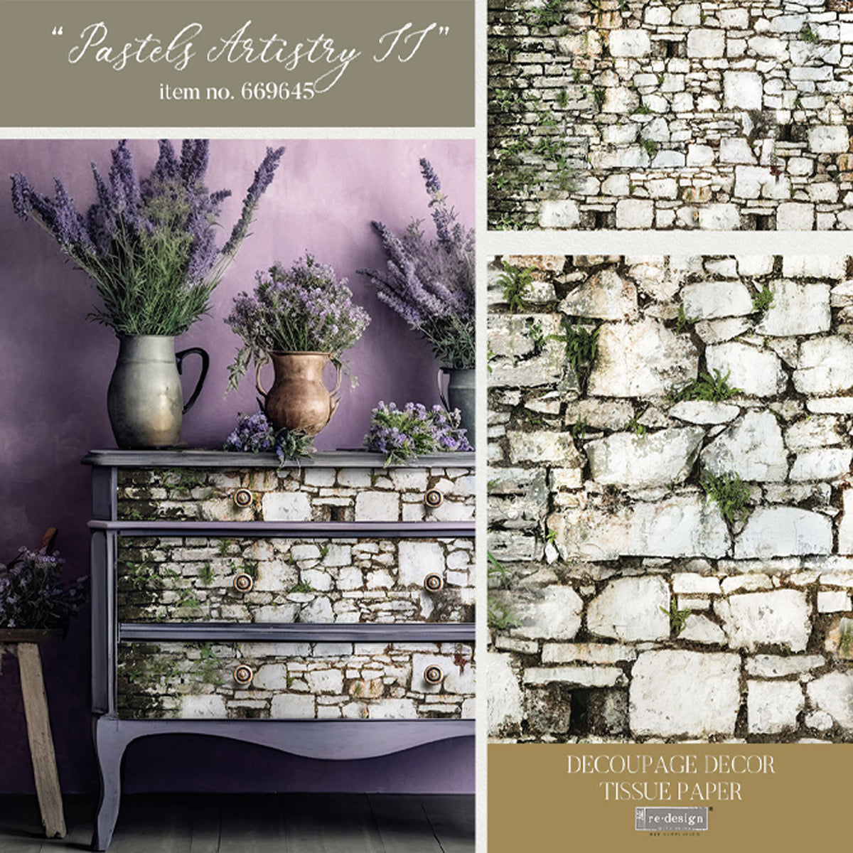 Pastels Artistry II - Decoupage Tissue Paper - Redesign with Prima ...